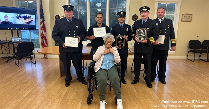 Banksville Fire Honors Lifesaving Team Effort