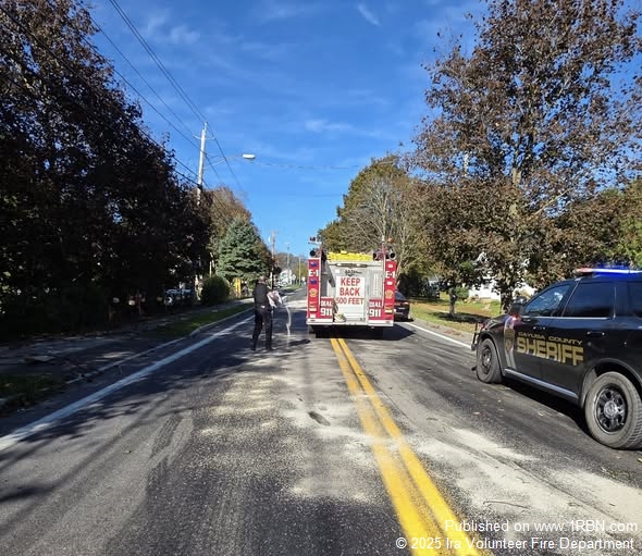 Ira Fire Assists Cato Fire Department on Route 370 Incident