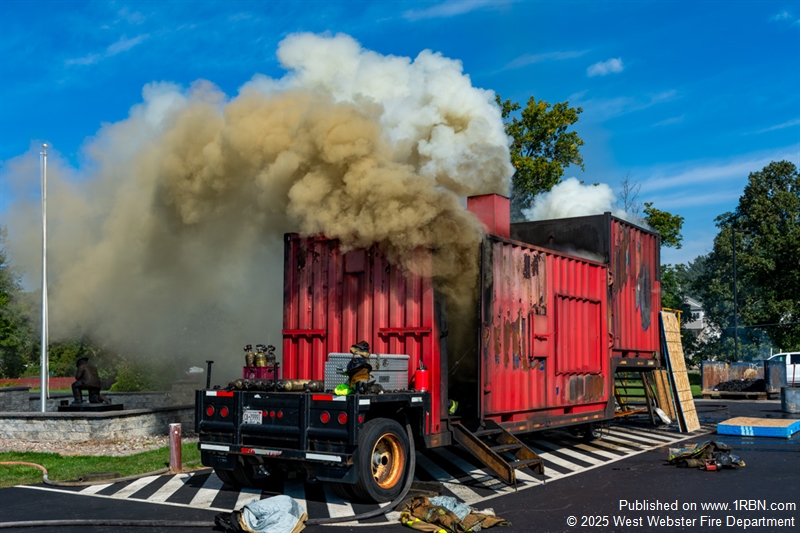 Controlled Smoke Marks Live-Burn Exercise in West Webster