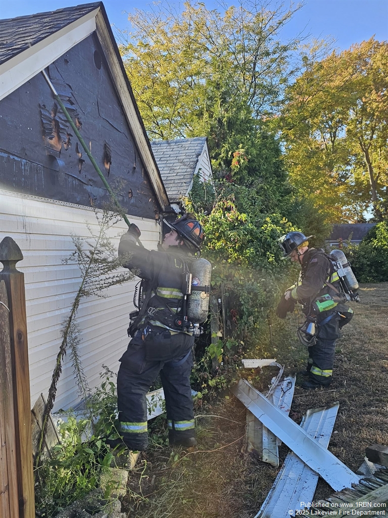 Lakeview Responds to Two Working Fires in Close Succession.