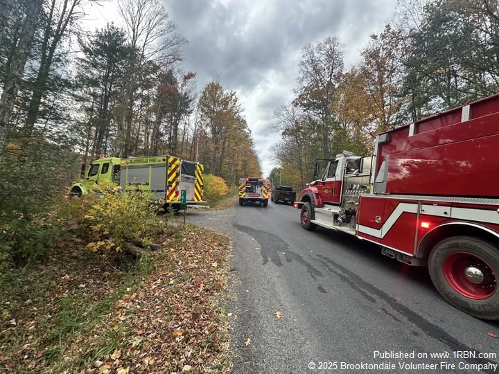 Mutual Aid Response Controls Live Wire Fire Threatening Residence.