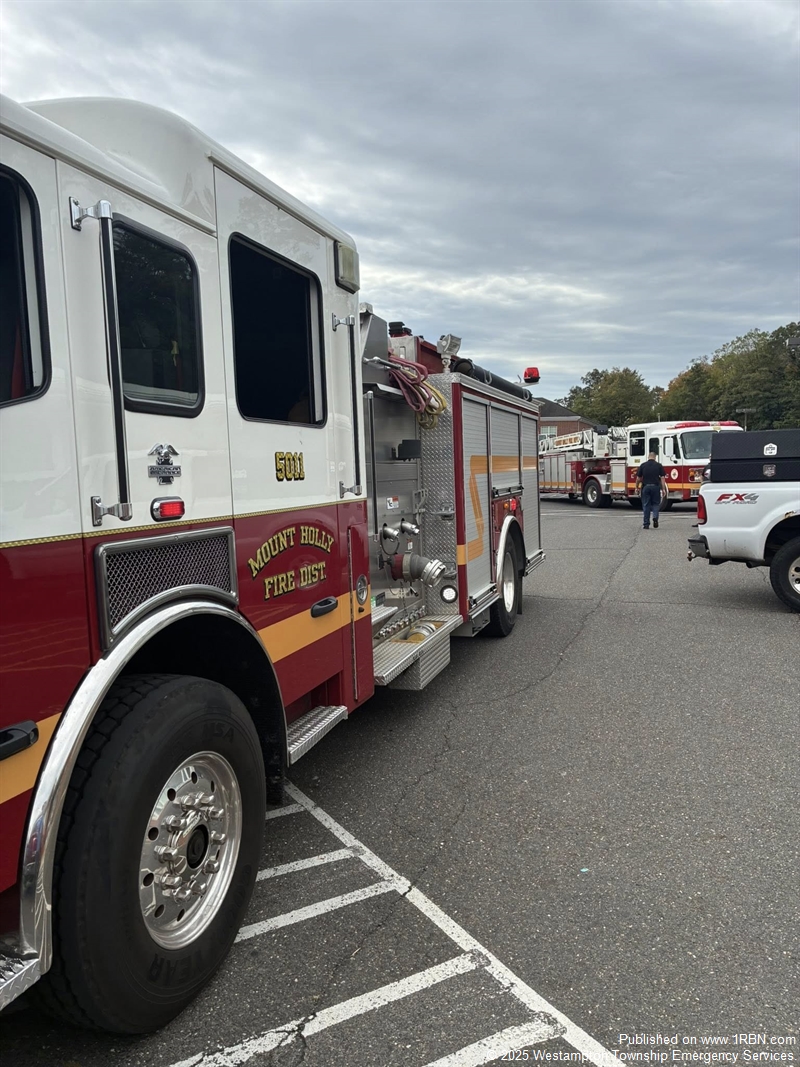 Westampton Crews Respond to Minor Smoke Incident at RVRHS