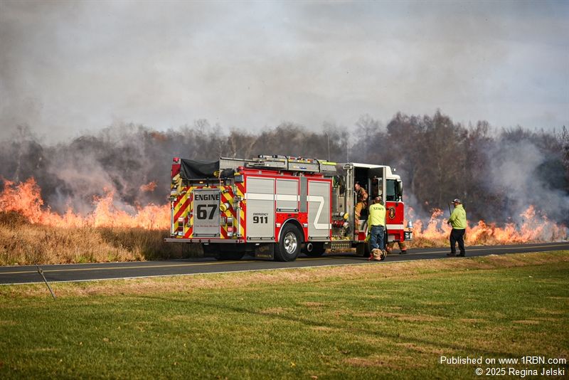 Large Field Fire in New Hanover Twp