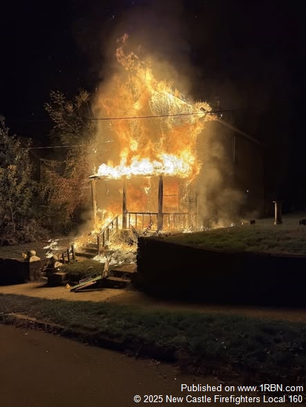New Castle Firefighters Responds to South-Side Structure Fire.