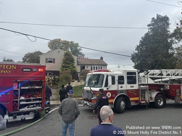 Mount Holly Crews Contain Front Street House Fire