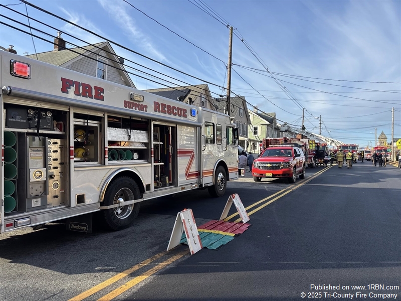 Tri-County Fire Assists at Washington Structure Fire