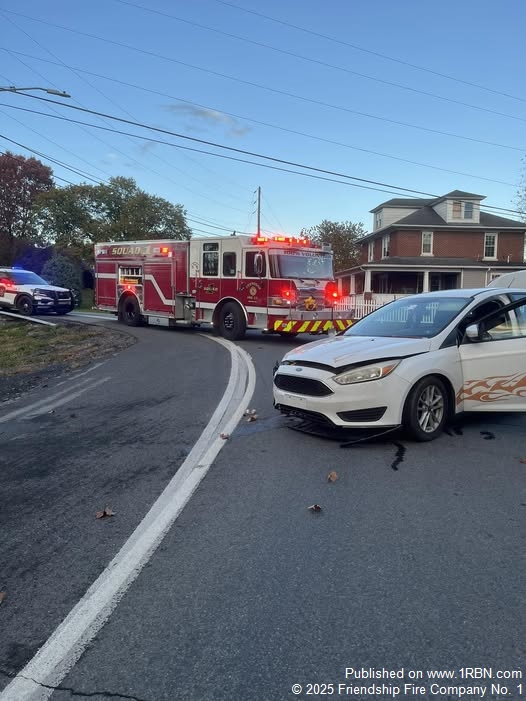 Friendship Fire Co. No. 1 Responds to BLS-Level Crash.