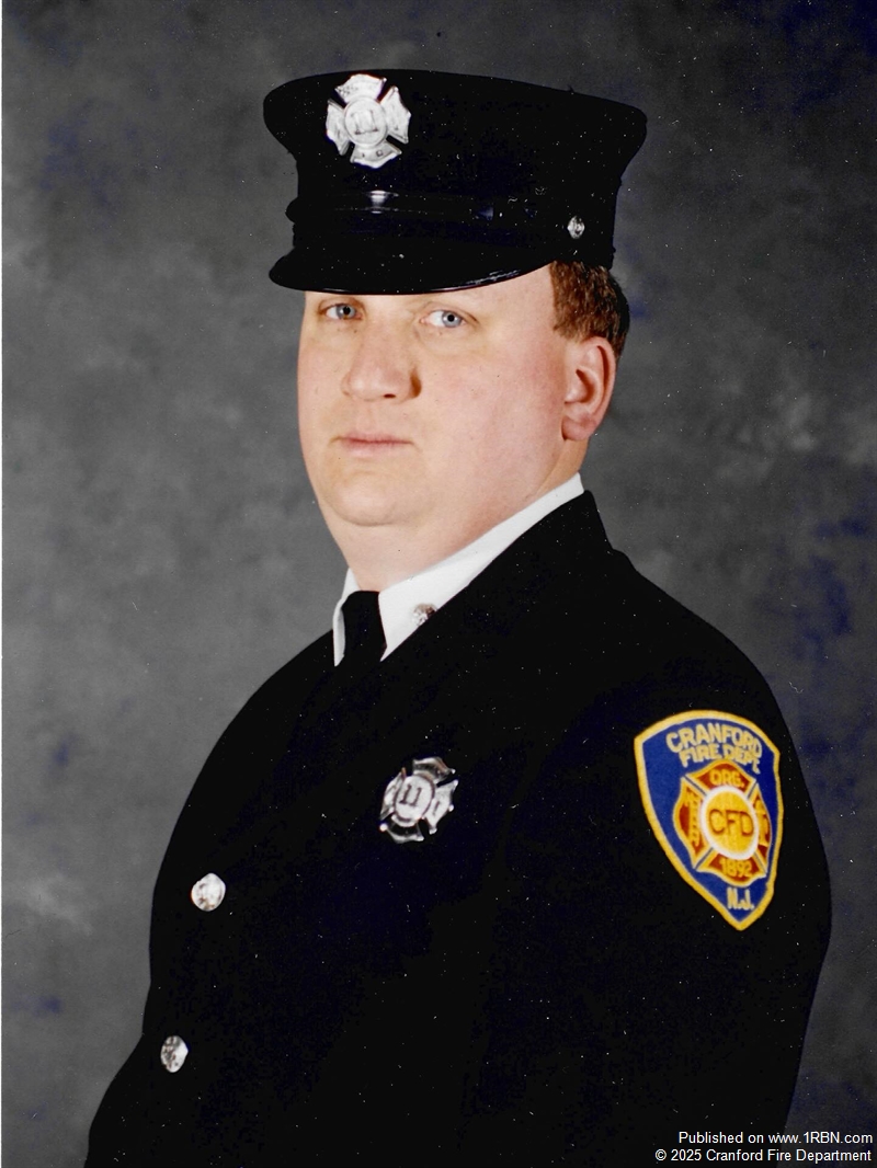 Cranford Fire Department Announces the Passing of Retired Firefighter ...