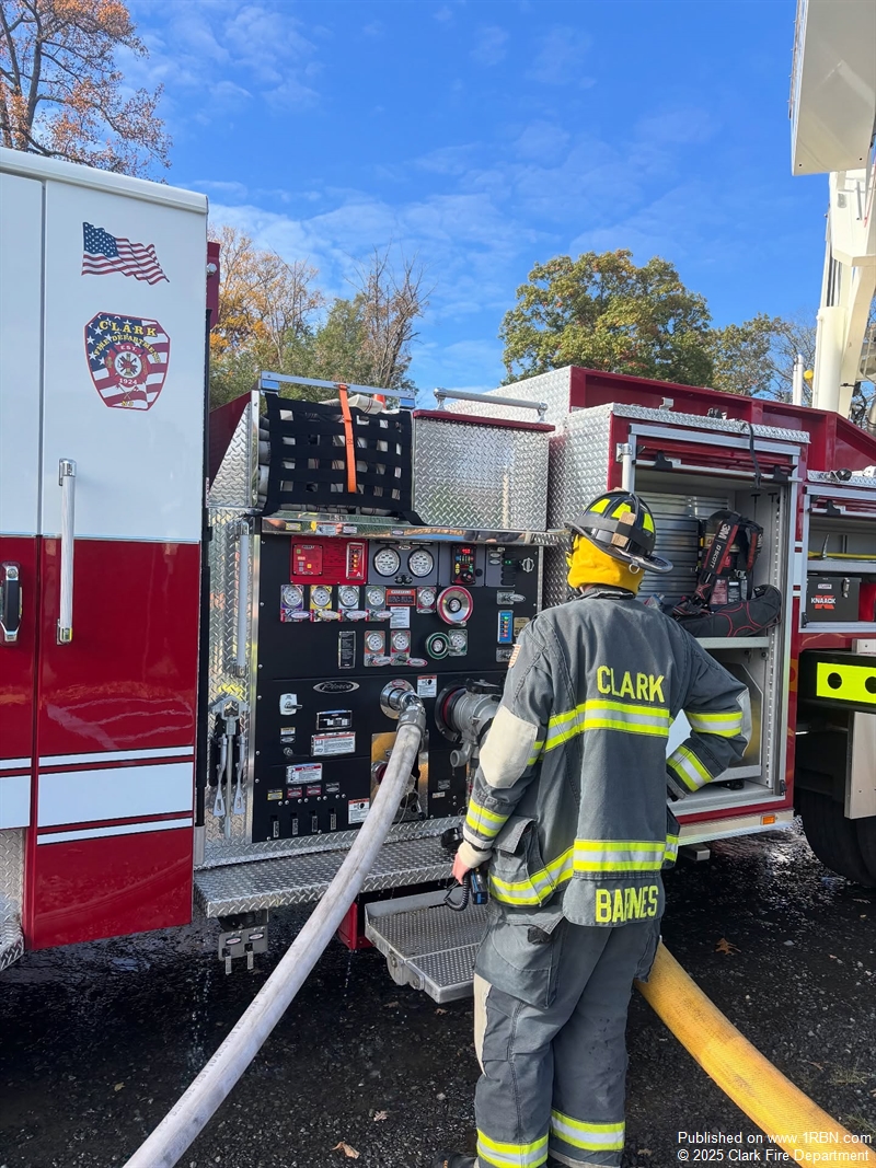 Clark Fire Department Conducts Heavy Water Flow Training Exercise