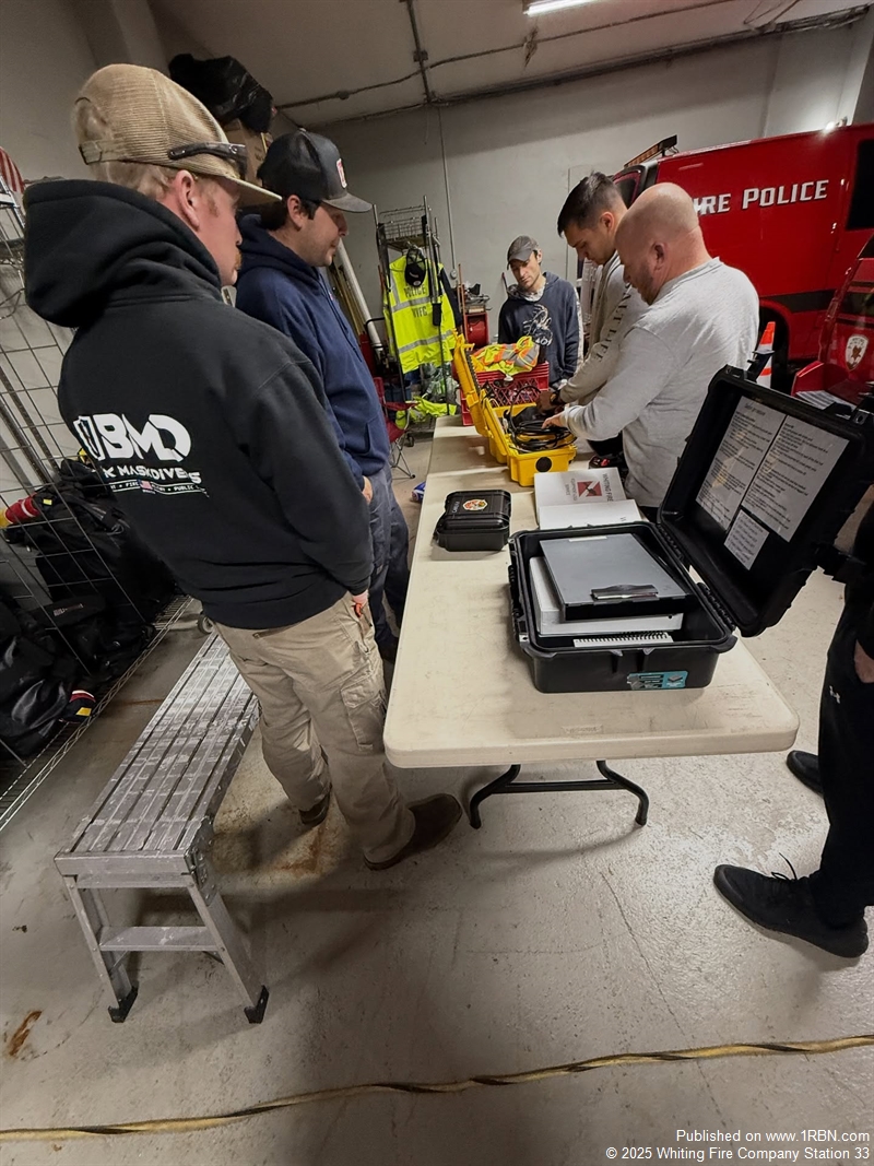 Whiting Fire Company Water Rescue & Recovery Team Conducts Monthly ...