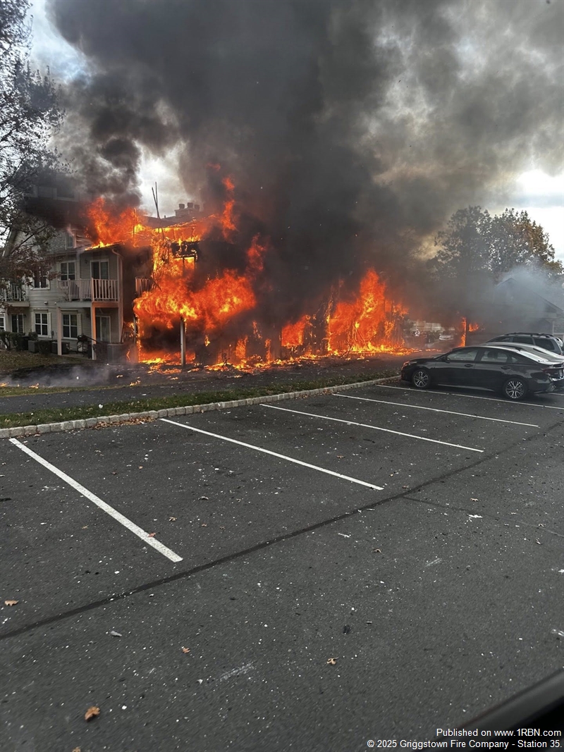 Crews Respond to Intense Structure Fire on Amethyst Way in Franklin Twp.