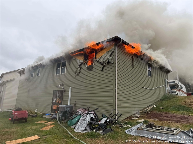 Crews Contain Roof and Attic Fire with Coordinated Attack