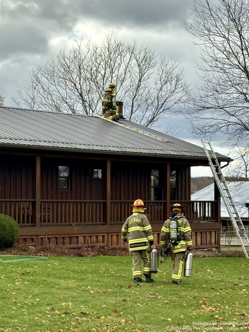 LeRoy Fire Responds to Griswold Road Chimney Fire