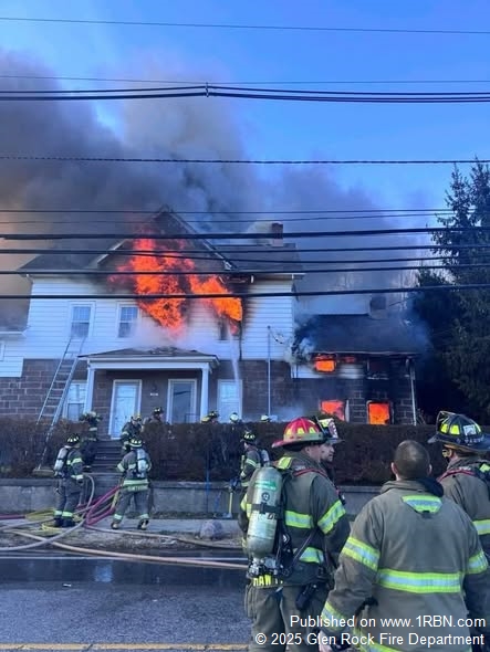 Glen Rock Fire Department Assists Hawthorne at Multi-Alarm Fire