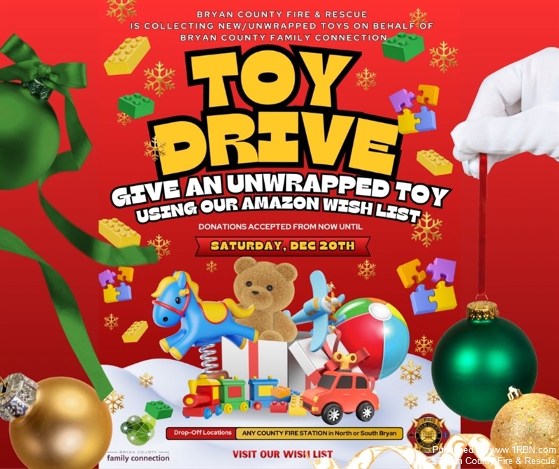 Bryan County Fire & Rescue Launches Holiday Toy Drive to Support Local ...