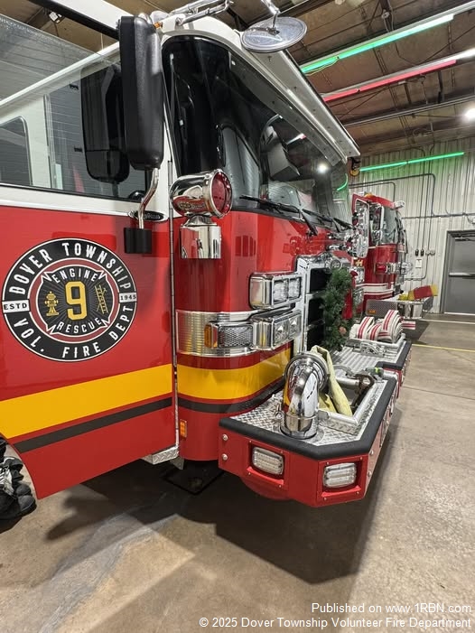 Dover Township Fire Engine Transferred to Support Second-Alarm House Fire