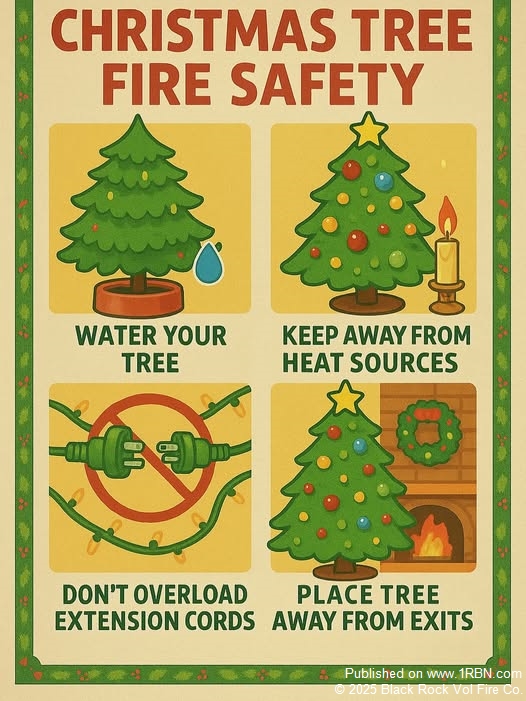 Black Rock Fire Rescue Shares Christmas Tree Fire Safety Tips With ...