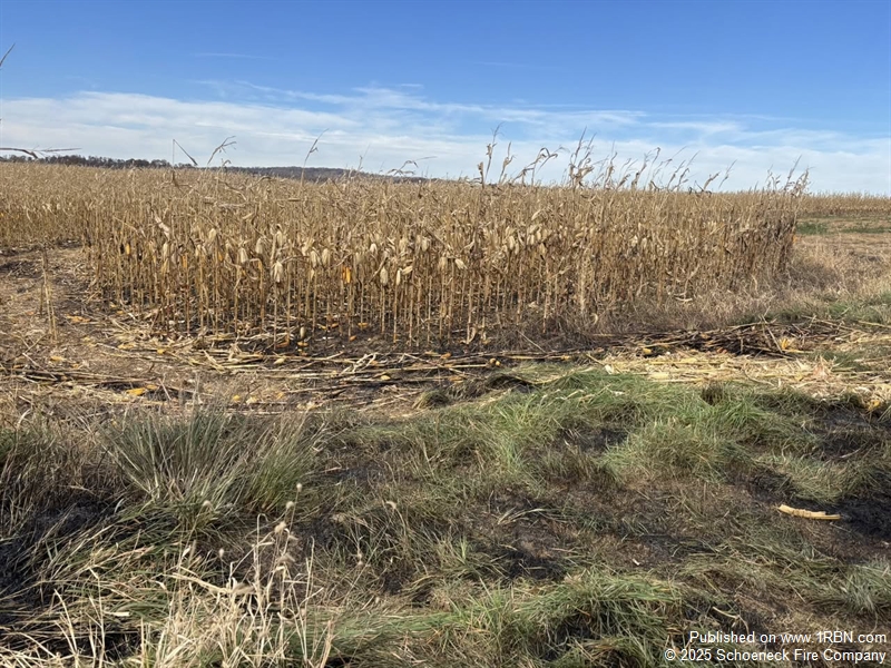 Engine 19-1 Assists with Large Corn Field Fire in Lancaster County