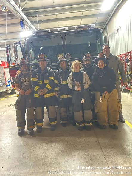 Chief Logan Firefighters Assist at Milroy House Fire