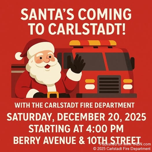 Carlstadt Fire Department Announces Santa Tour