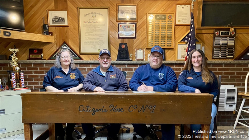 Freeland Fire Department Signs Contract for Rescue Vehicle Refurbishment