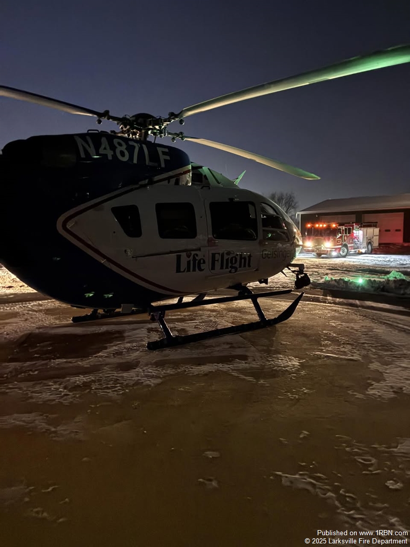 Larksville Fire Department Assists with Overnight Medical Helicopter ...