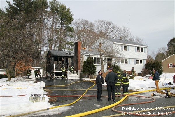 Billerica Crews Handle House Fire on Christmas Eve